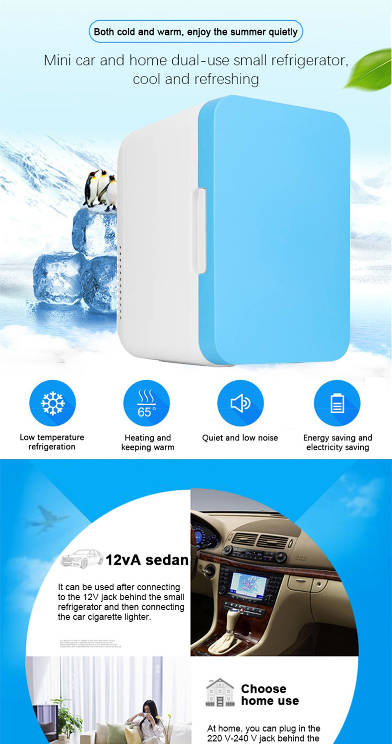 Mini Fridge Refrigerator for Bedroom Skincare Fridge 8L Small ...