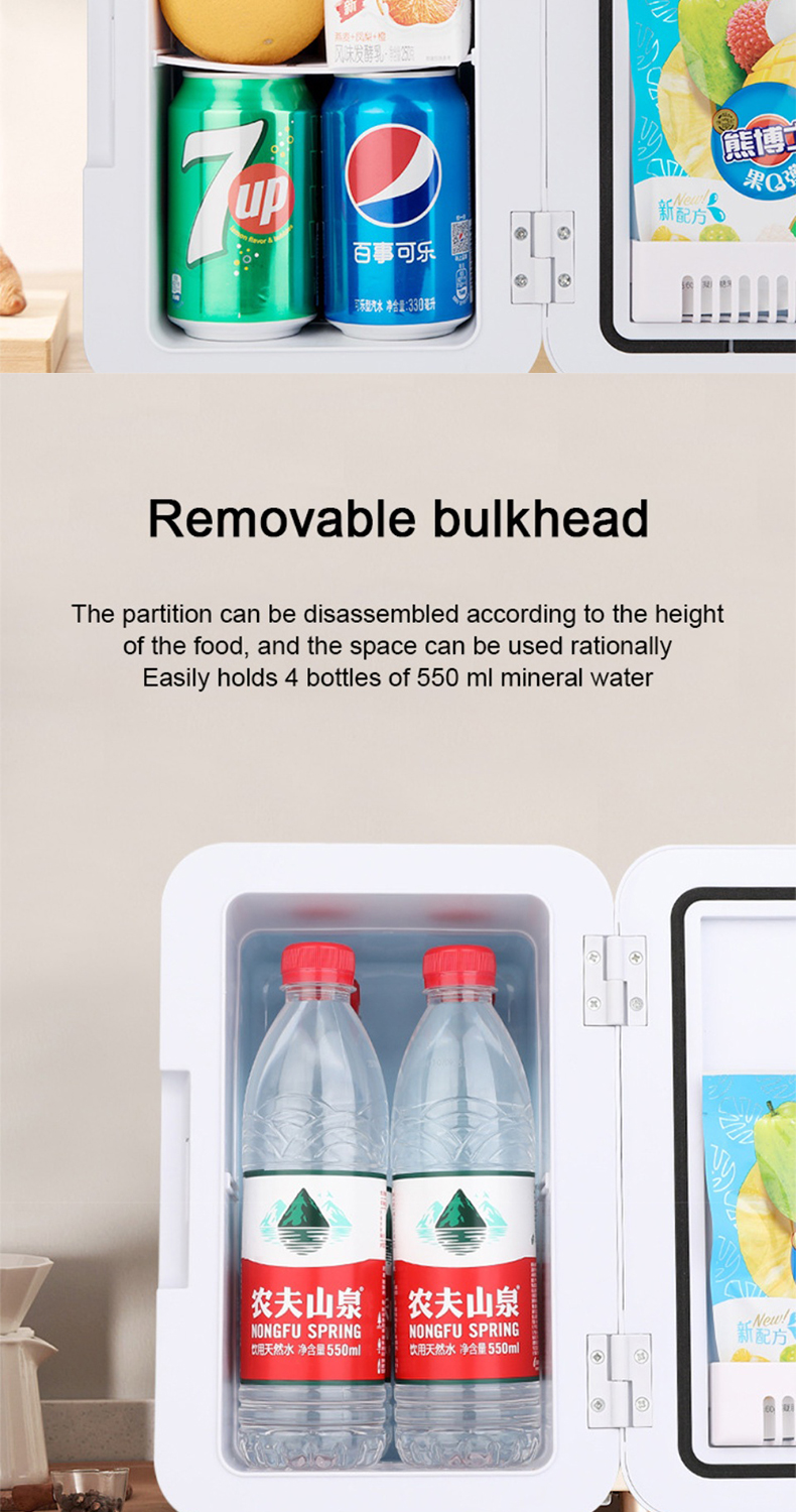 Mini Fridge Refrigerator for Bedroom Skincare Fridge 8L Small ...