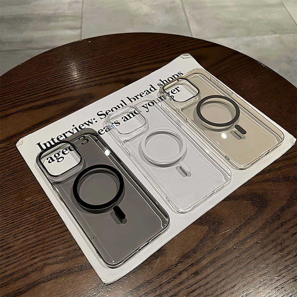 Hight quality Ultra Slim HD Clear Magnetic Phone Case For iPhone 12 13 ...