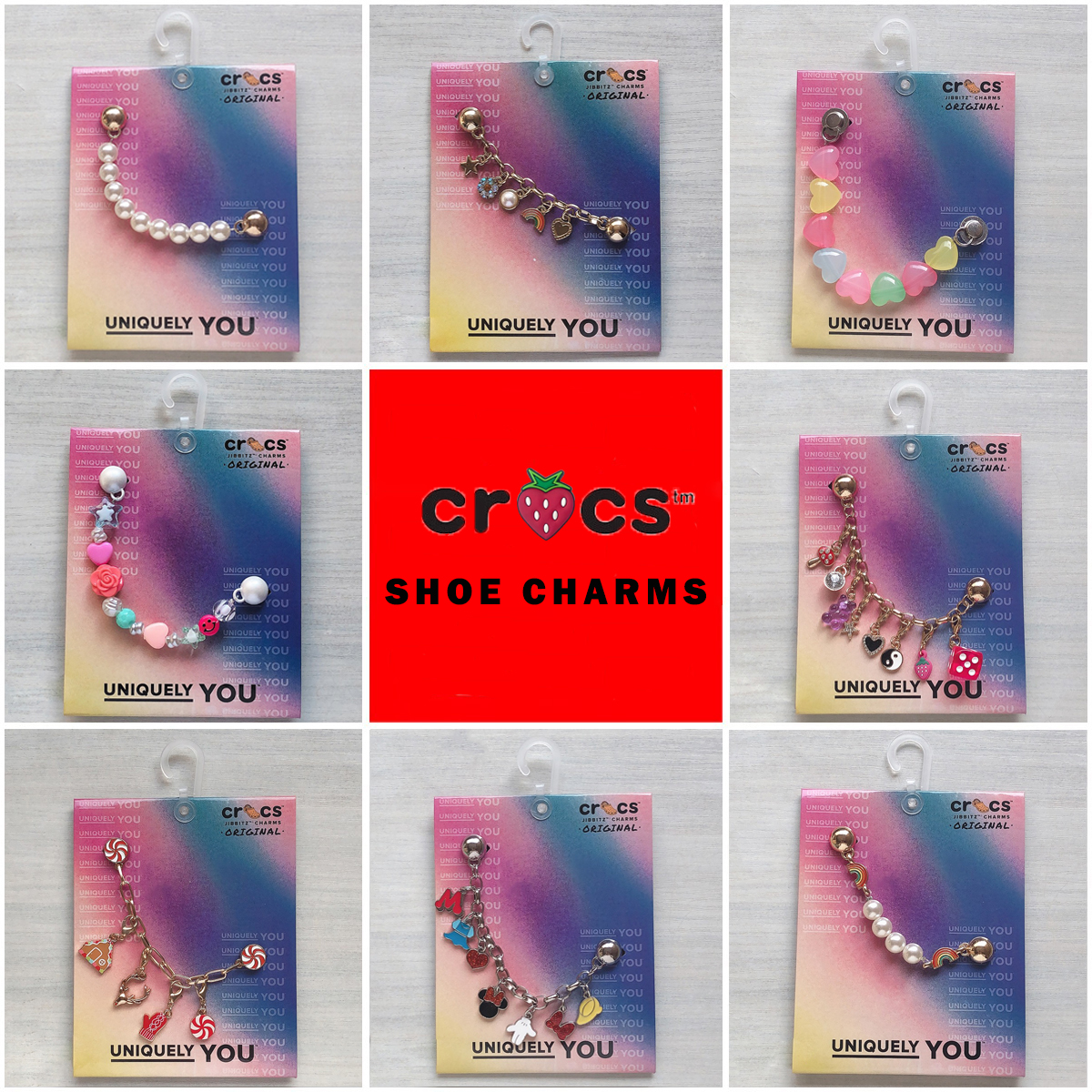 New Jibbitz Crocs Chain Diy Decorative Shoe Buckle Texture Metal Chain ...
