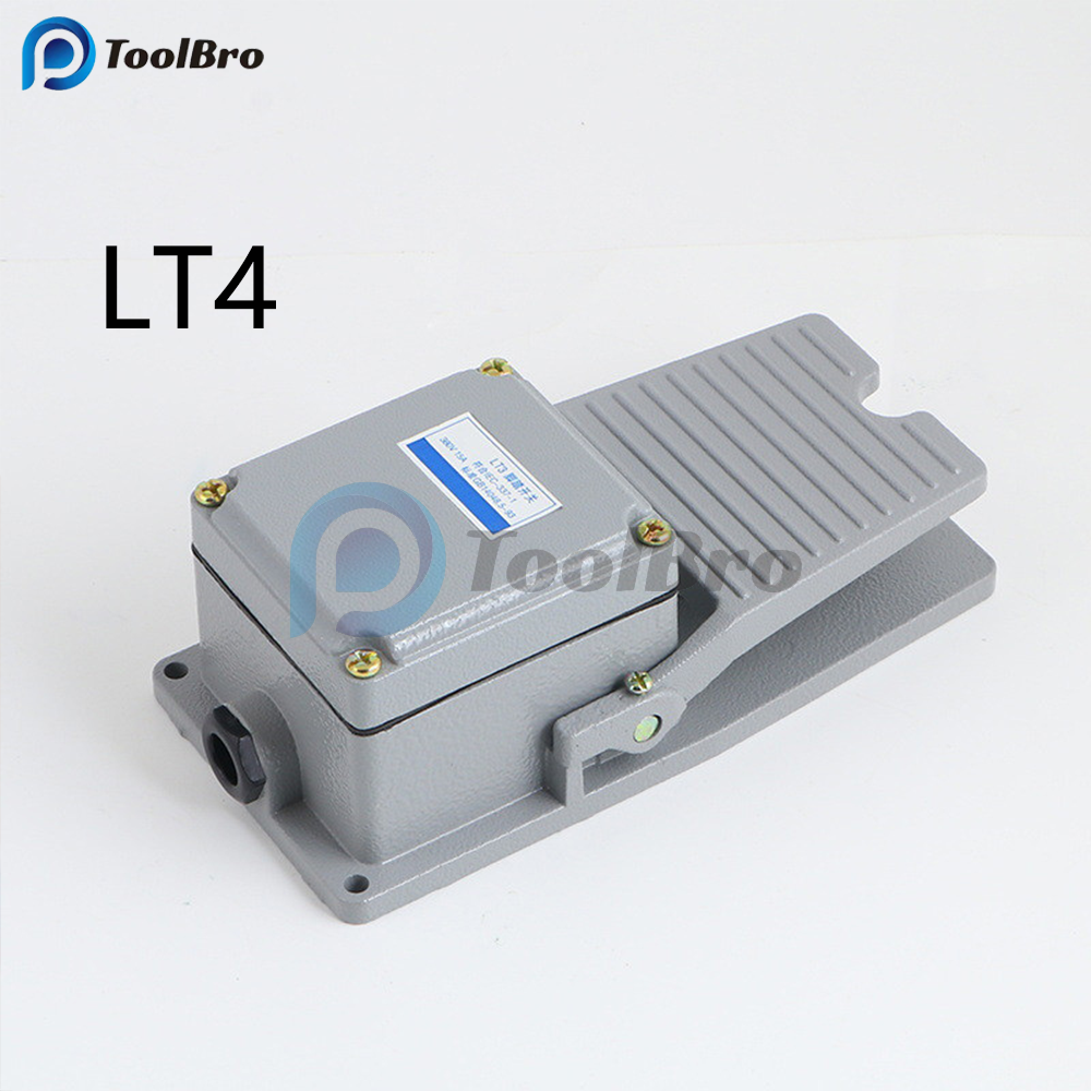 LT4 foot switch aluminium case treadle pedal switch 250V 10A Nonslip ...