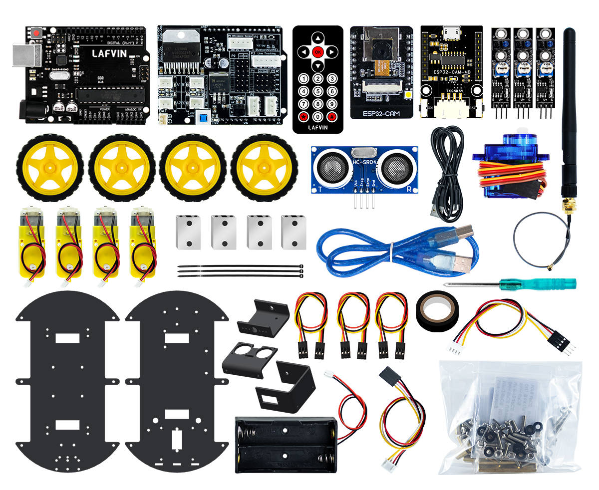 LAFVIN Uno R3 Project Smart Robot Car Kit Esp32 Wi-Fi Intelligent And Educational Toy Robotic ...