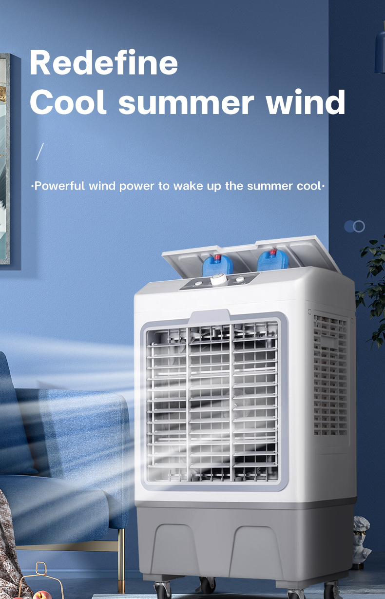 air cooler 75L 60L 45L aircon air cooler fan air conditioner Super wind power portable aircon ...