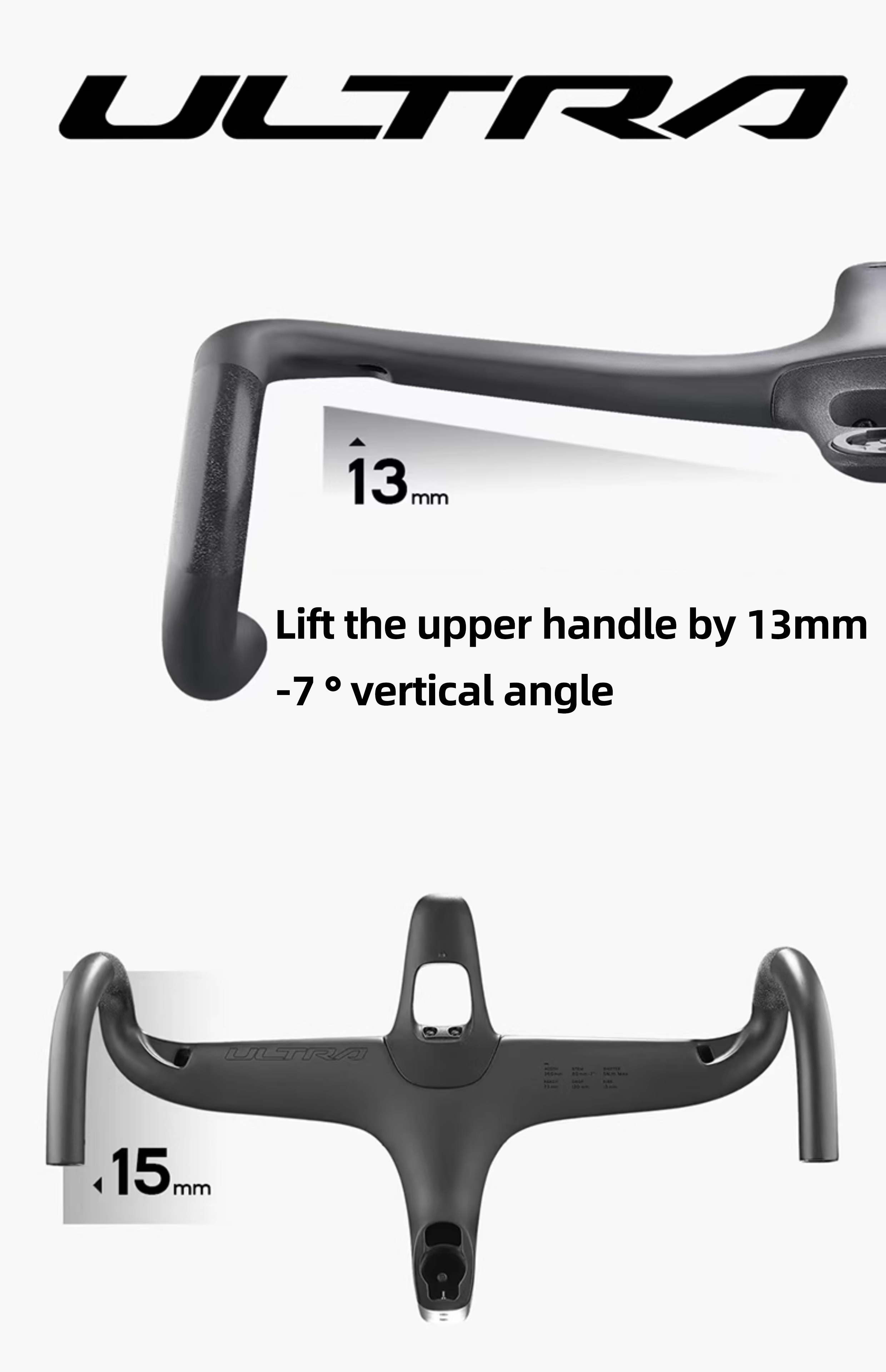 THE ONE ULTRA aero carbon Integrated hamdlebar Hidden Trace Road ...