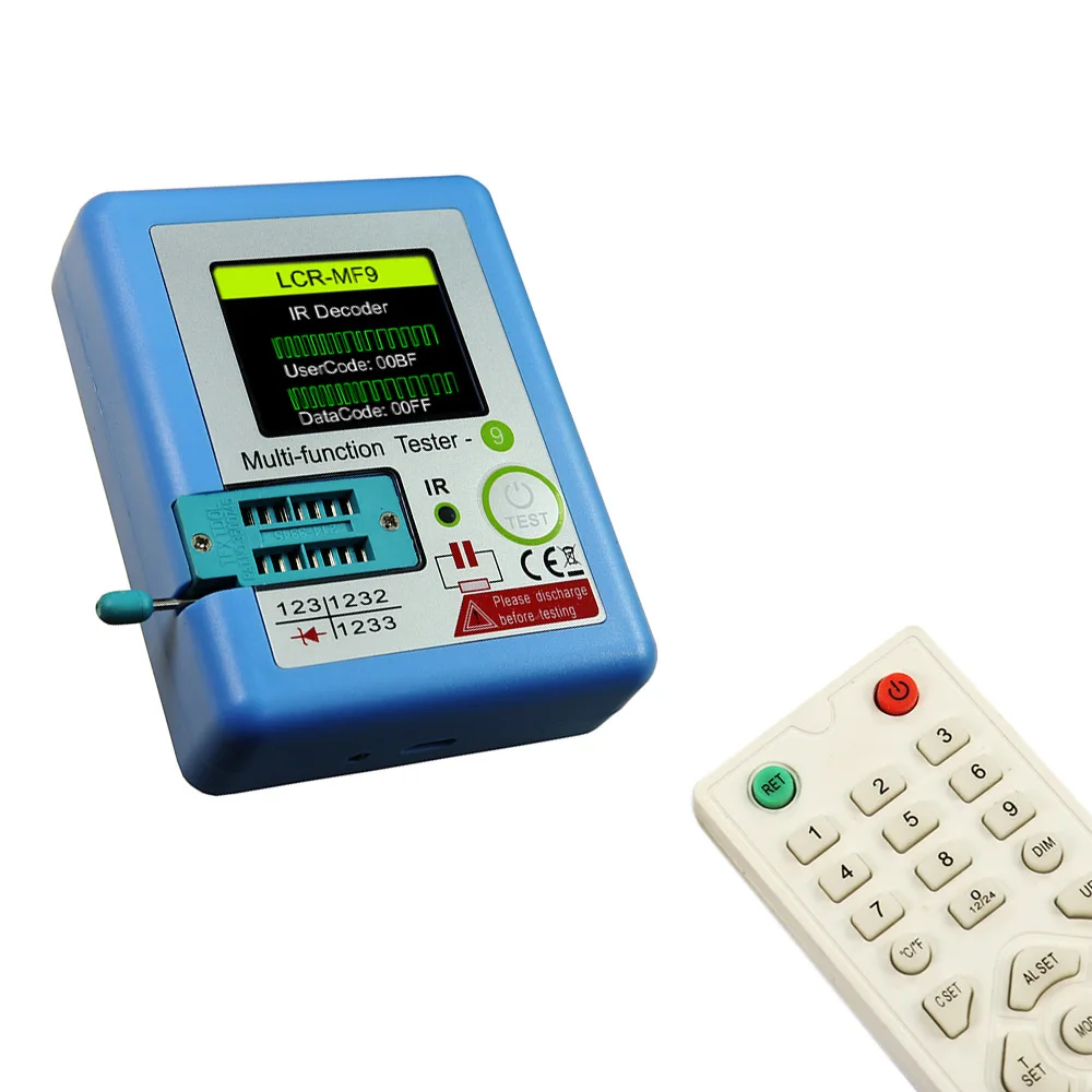 Multi Function Lcr Mf9 Transistor Tester 1 8 Tft Lcd Display Diode