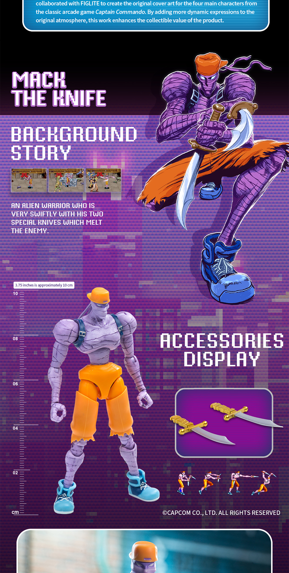 52toys Capcom Captain Commando Mack The Knife Captain Commando Ginzu