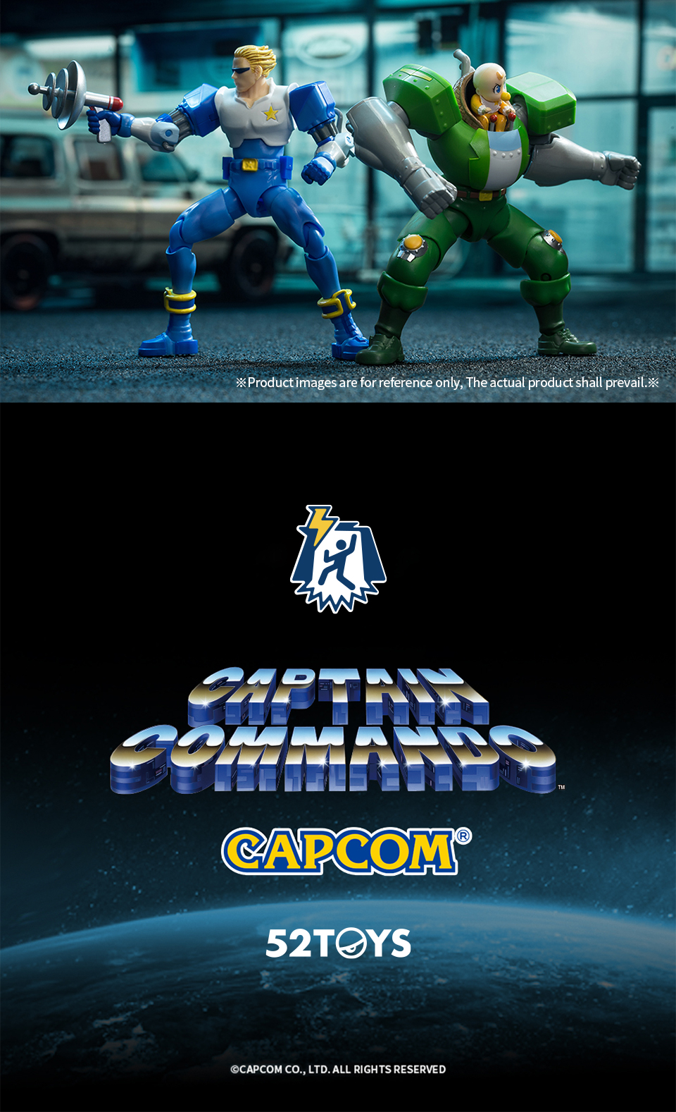 52TOYS CAPCOM Captain Commando-Mack The Knife/Captain Commando/Ginzu ...