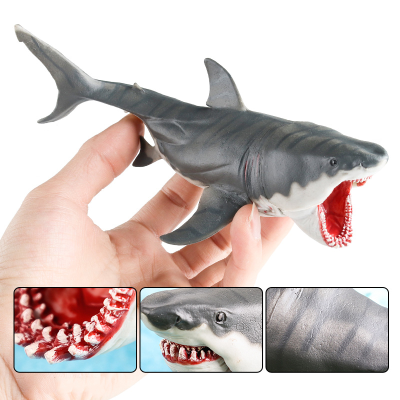 simulation marine animal megalodon great white shark model children ...