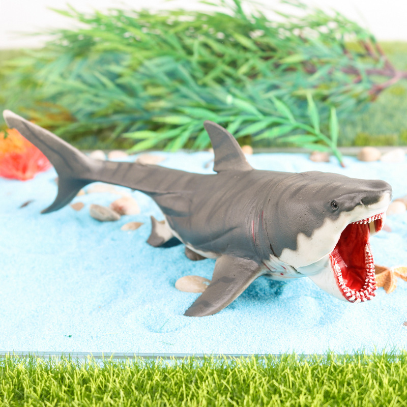 simulation marine animal megalodon great white shark model children ...