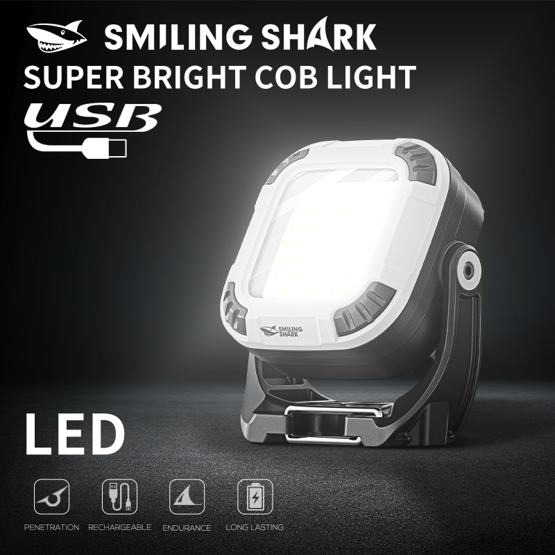Smiling Shark TIP155 LED Flashlight 8Mode Magnetic Work Light Type-c ...