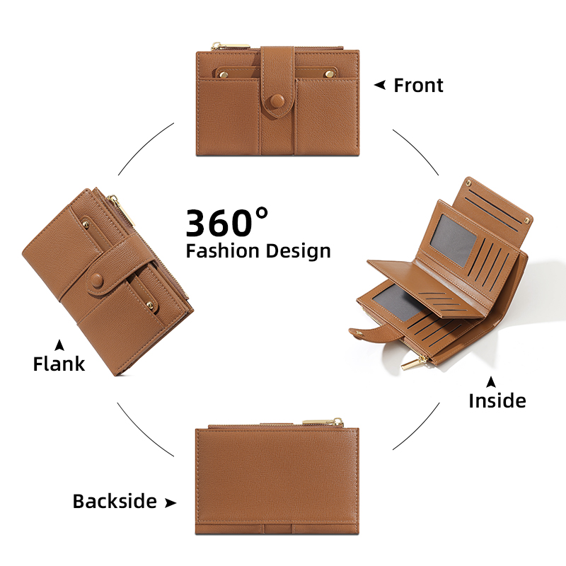 SeaGloca Purse Short New Hand Small Purse Simple Fashion Soft Leather ...
