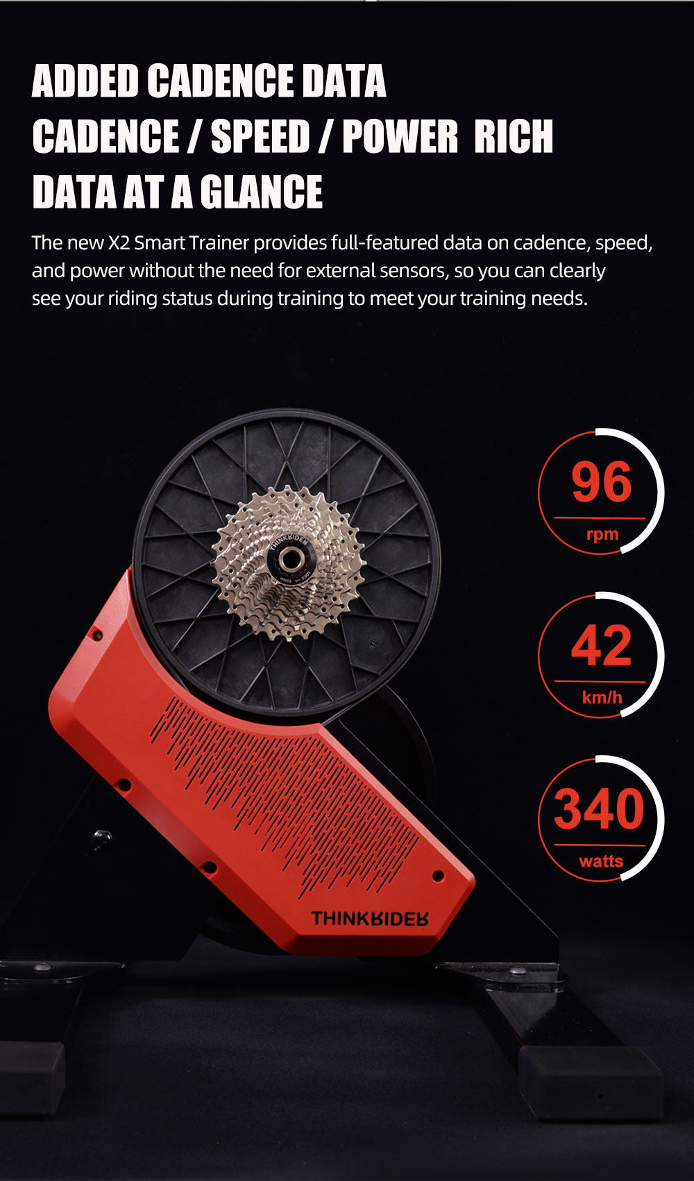 ThinkRider X2/X2MAX Smart Bike Trainer MTB Road Bicycle home trainer ...