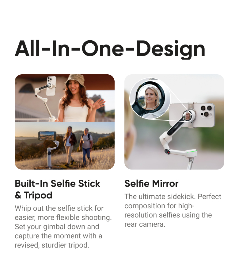 Insta360 Flow 2 Pro - Foldable AI Phone Gimbal, Track in 200+ Apps With Apple DockKit, Multi ...