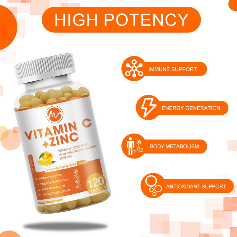 Minch Vitamin C With Zinc Capsule 1000mg High Quality for Supports Zinc ...