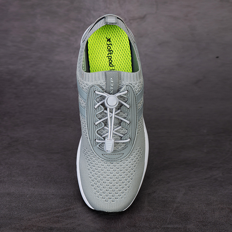 Elastic No Tie Sneaker Laces Stretch Lock Quick Fit For Running Walking ...
