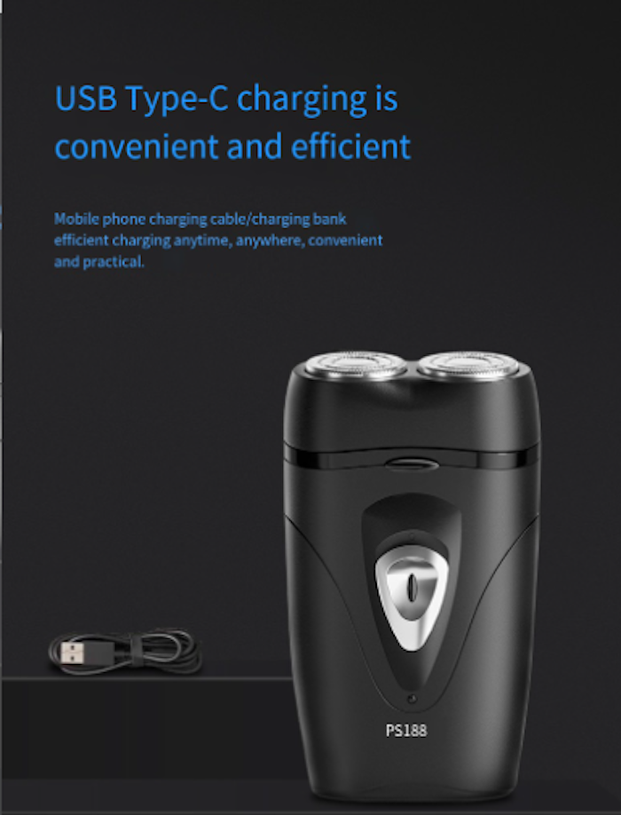 Fly shaving electric razor dual-head washable razor family universal ...