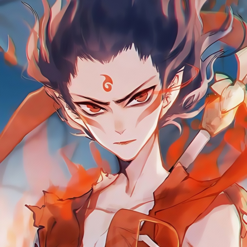 Movie Ne Zha Series Red Eyebrow Pattern Tattoo Cute Facial Tattoo Lasts ...