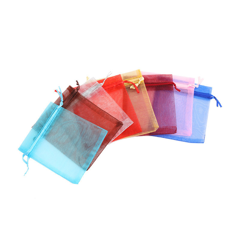 Solid Color Pearl Gauze Bag Bundle Pocket, Organza Candy Bag Gift ...