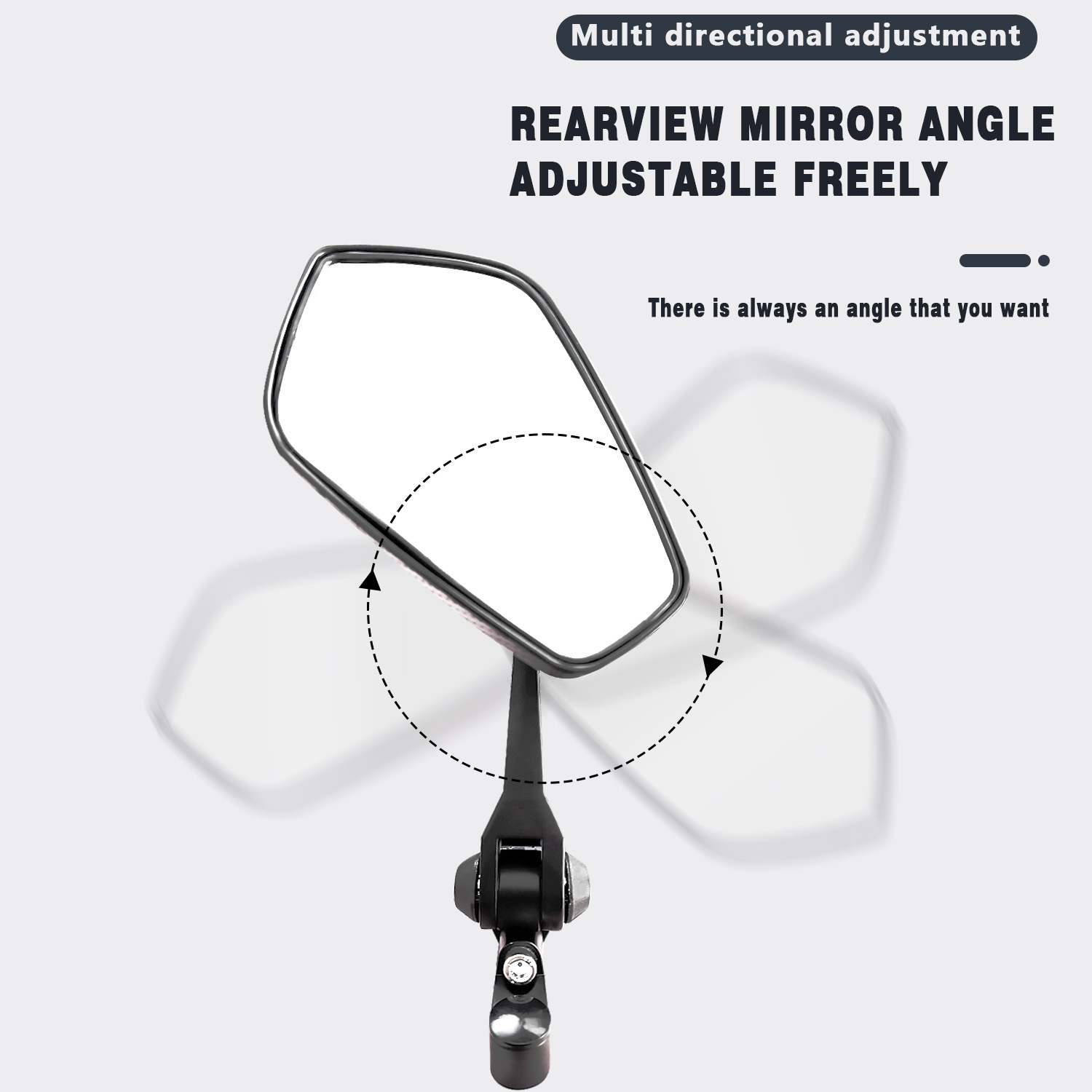 Street King Side Mirror v2 Anti-Glare Blue Lens Carbon Fiber Design CNC ...