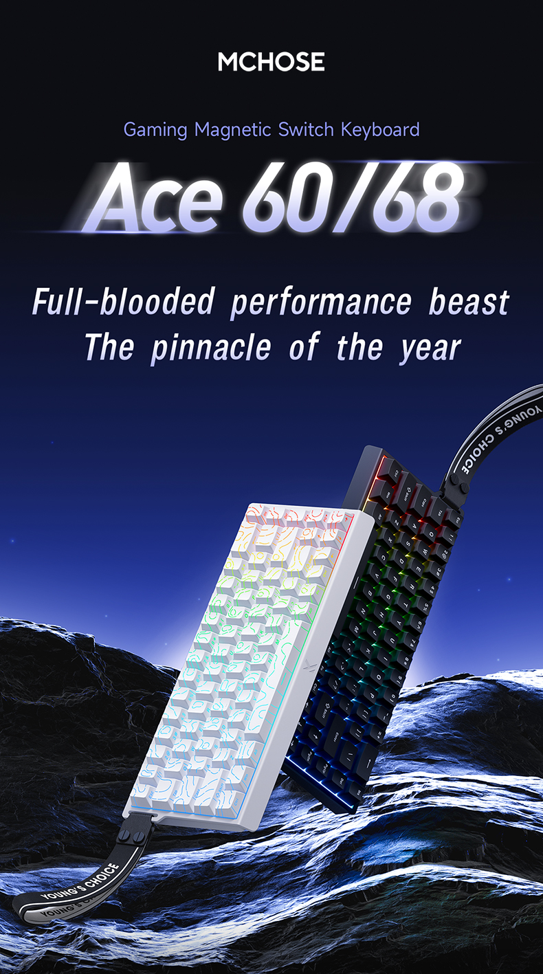 Mechanical Keyboard MCHOSE ACE68 Magnetic Switch RGB Gaming Keyboard ...