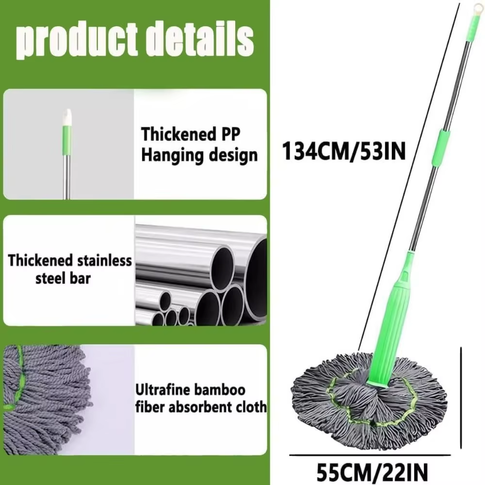 Vivid 360 Rorating Map Spin Mop with Squeezer Heavy Duty Tornado Mop ...