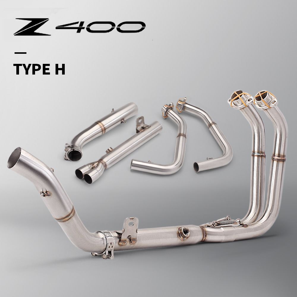 Full System Motorcycle Exhaust Middle Pipe Slip On Full System Link ...