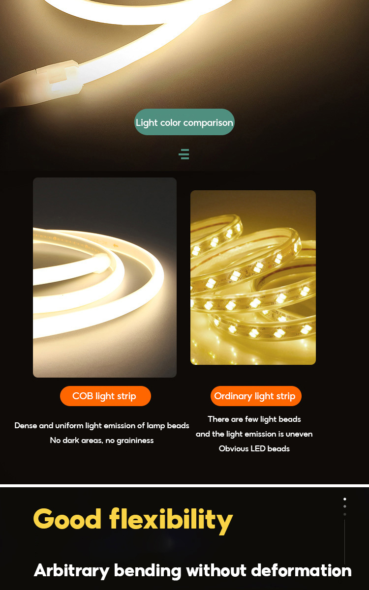 led Strip lamp 5m/10m neon lamp 220v Waterproof outdoor light Festival ...
