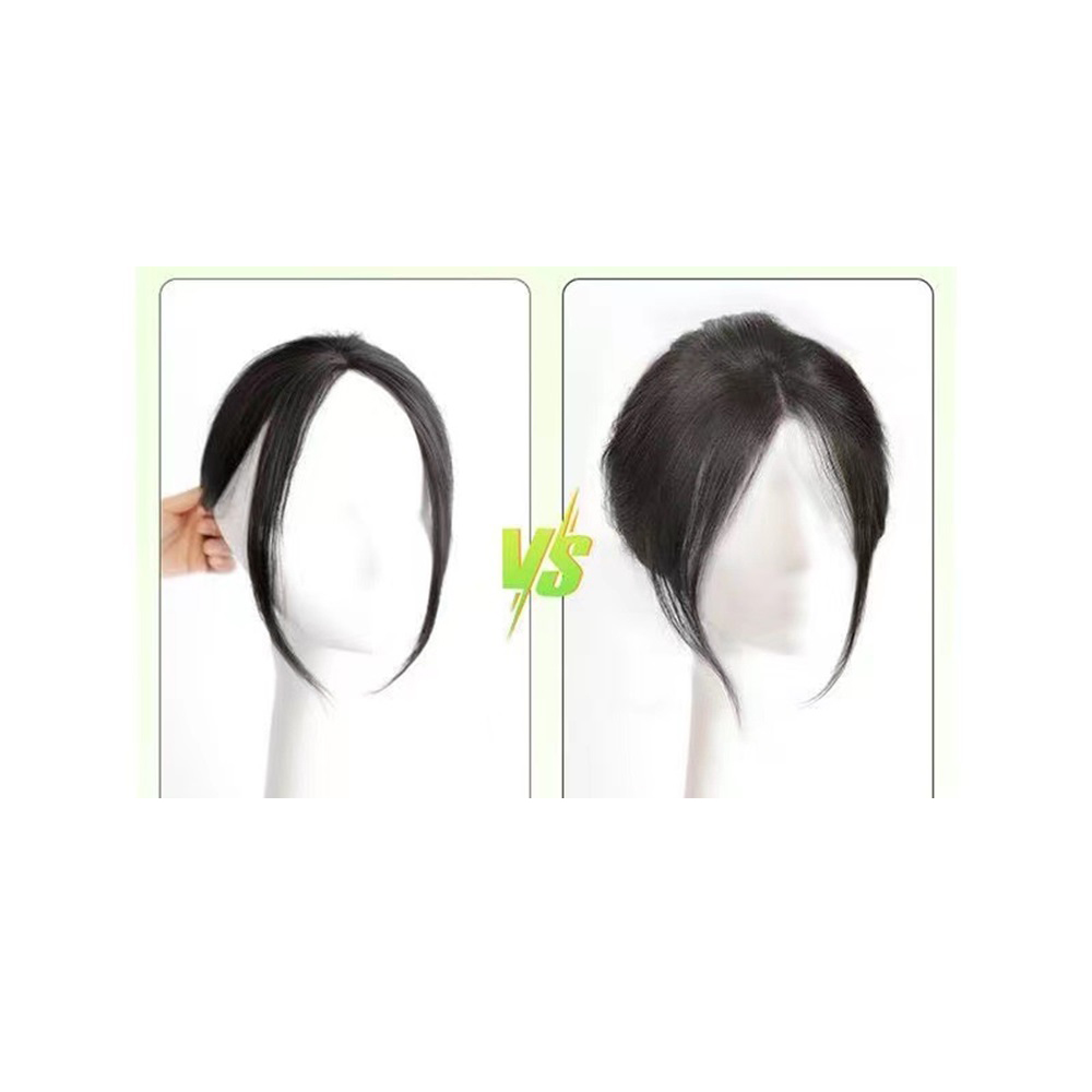 Korean Invisible Bangs Wig - 25cm Fluffy Hairpiece for Women, 8-Shaped ...