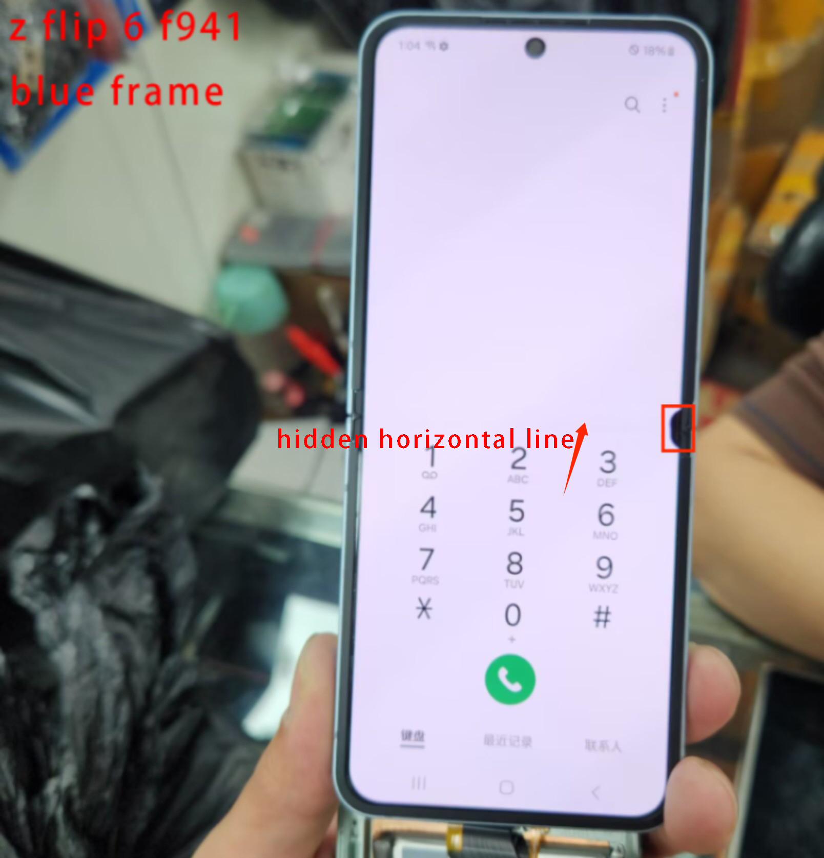 Dynamic AMOLED with defect Z Flip6 5G LCD Display Touch Screen ...