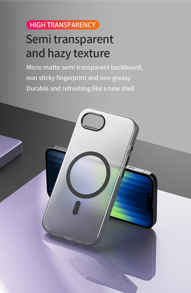 black Case for iPhone 16E/SE4 SE3 SE2 7 8 PhoneCase magnetic charge ...