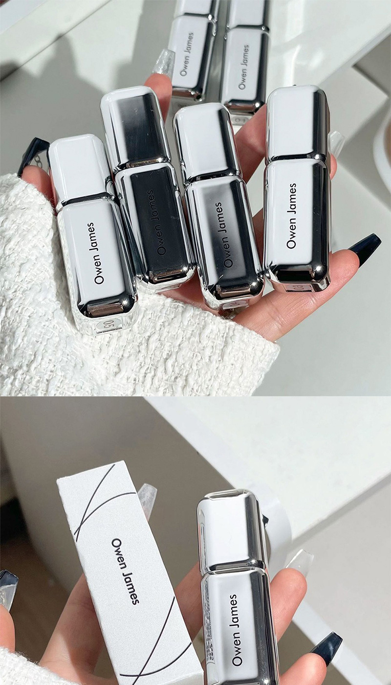 【2pcs】Owen James lip glaze lip mud matte velvet not easy to fade white ...