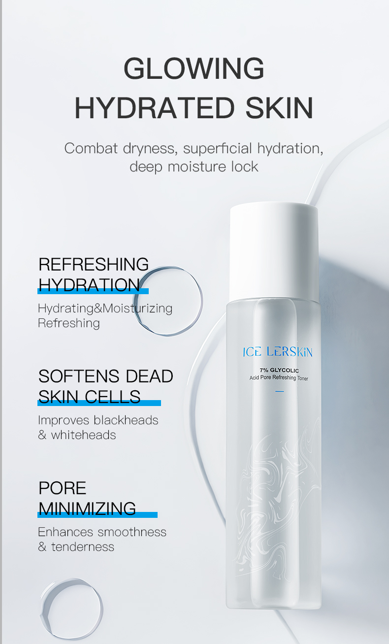 ICE LERSKIN Toner 7% Glycolic Acid Whitening and Exfoliate Skincare ...