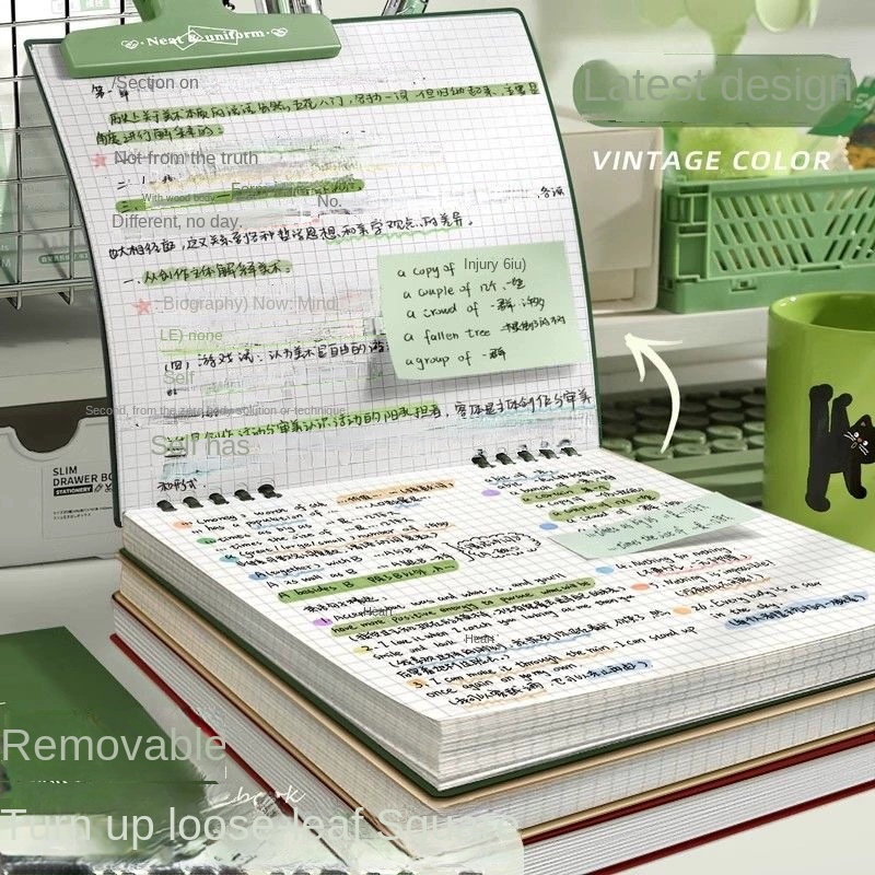 English Word Memory Notebook, Thick Notebook, Loose Leaf Notebook, High ...