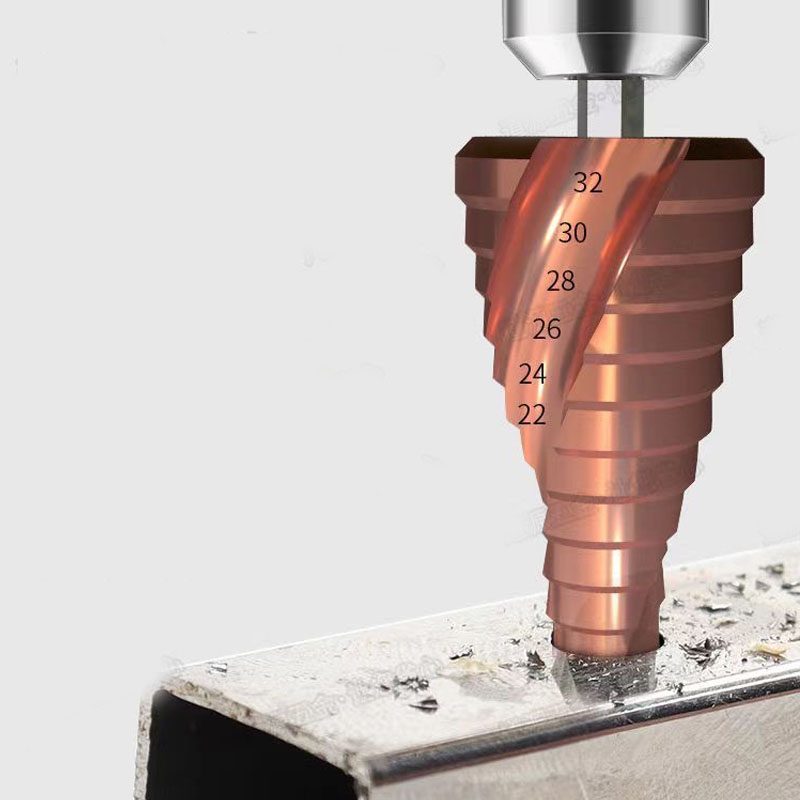 M35 5% Cobalt Step Drill Bit, 4-12/4-20/4-22/4-32 HSS Spiral Flute Step Bits Hex Shank for ...