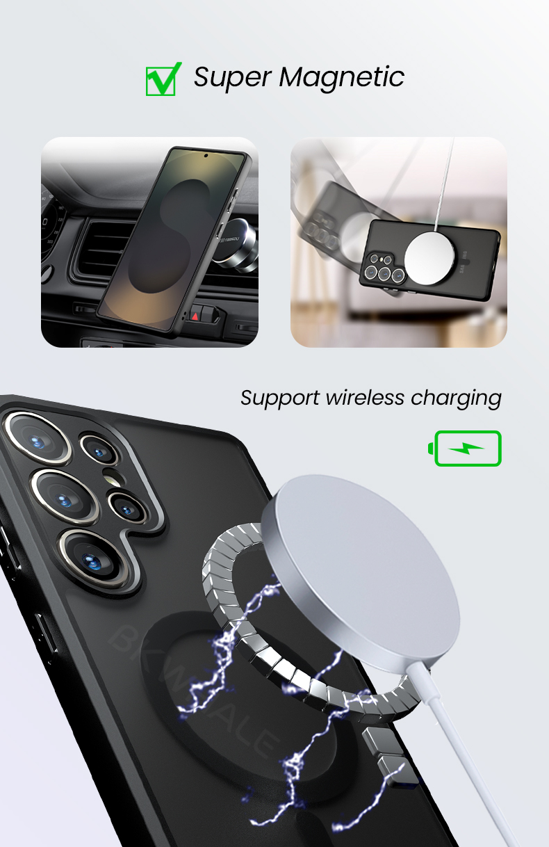 BKWHALE Magnetic Phone Case for Samsung Galaxy S25 Ultra S25+ S25FE S24 Ultra S24+ S24FE S23 ...