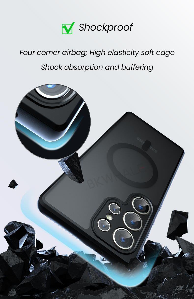 BKWHALE Magnetic Phone Case for Samsung Galaxy S25 Ultra S25+ S25FE S24 Ultra S24+ S24FE S23 ...