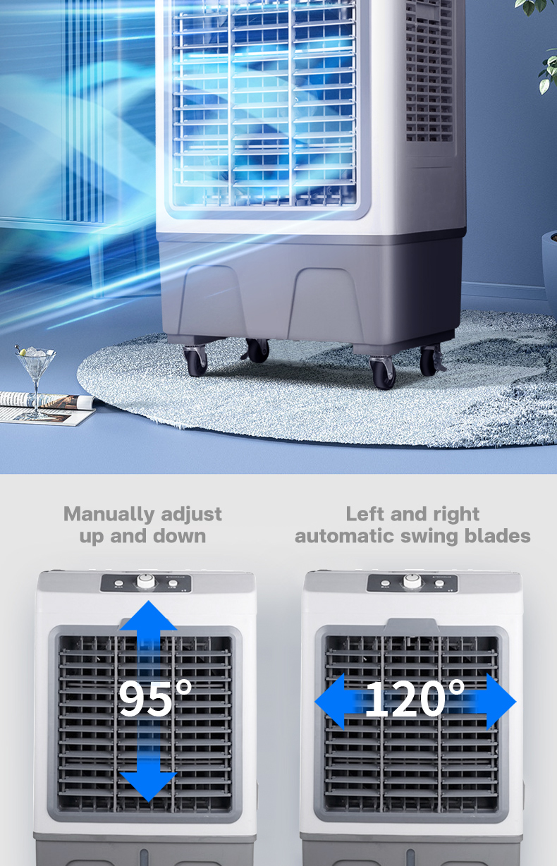 FORUM air cooler large aircon Three speed air cooler fan with 50L water ...