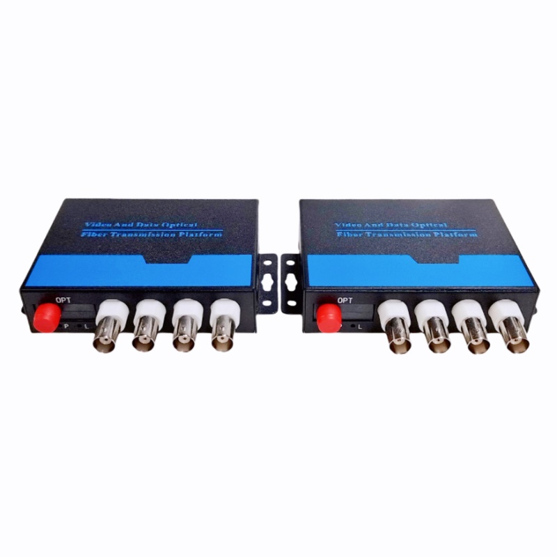 Analog BNC Video to Fiber Optic Converter Transmitter Receiver for CCTV ...