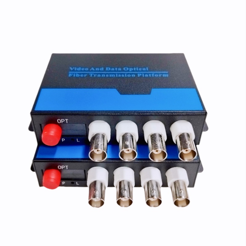 Analog BNC Video to Fiber Optic Converter Transmitter Receiver for CCTV ...