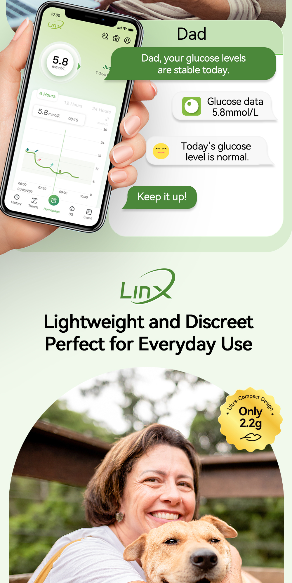 Microtech LinX 2 Full Set Continuous Glucose Monitoring System Sensor ...