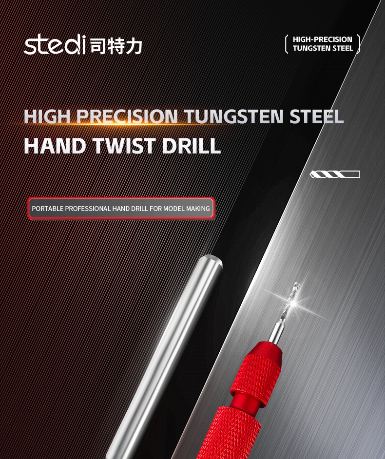 Stedi Tungsten Steel Drill Bit Hand Screw Drill Model Drilling Drilling ...