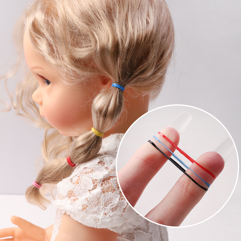 500PCS Soft Hair Ties for Girls, No Tangle Ponytail Holders, Colorful ...