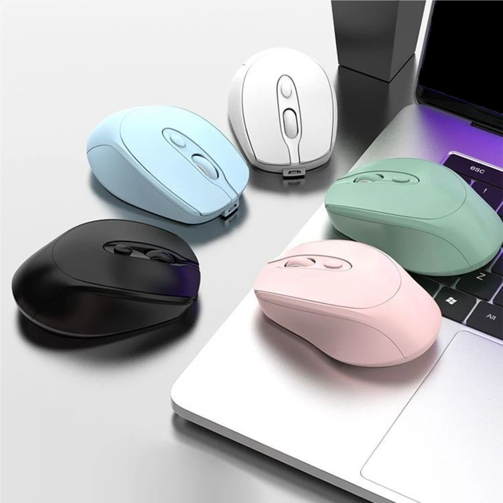 Bluetooth Mouse Wireless Dual-mode Rechargeable Silent Mouse for iPad ...
