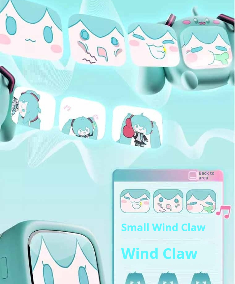 BilibiliGoods Hatsune Miku CUBE FACE LCD Touch Screen Real Wireless ...