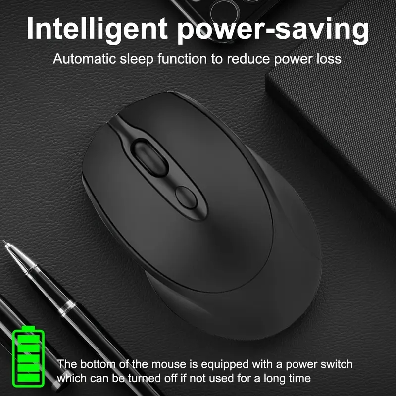 Bluetooth Mouse Wireless Dual Mode Rechargeable for iPad 2024 Macbook ...