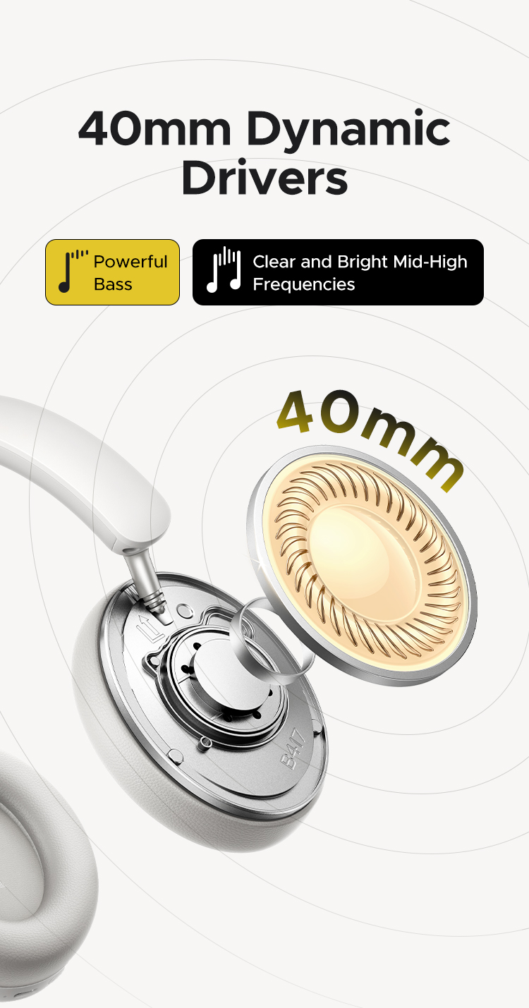 UGREEN Studio Max2 Wireless Bluetooth 5.4 Headphone Hi-Res Certified HiFi Earphone with 3D ...