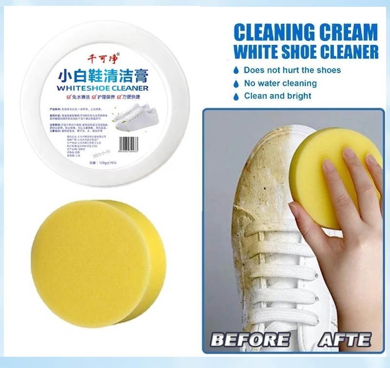 120G White Shoe Cleaning Cream – Versatile Stain Remover & Whitening ...