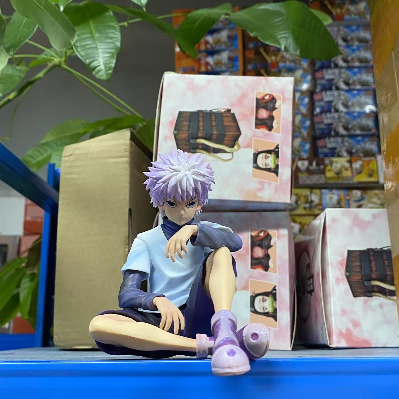 Hunter X Hunter Sit Position Killua Zoldyck and Gon FREECSS PVC Figure ...