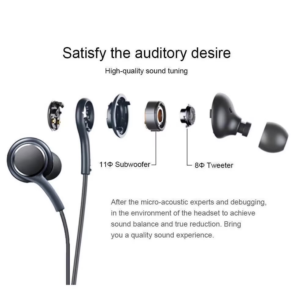 Samsung AKG S10 Plus S10E Earphones with Mic Portable Bass Sports 3.5mm ...