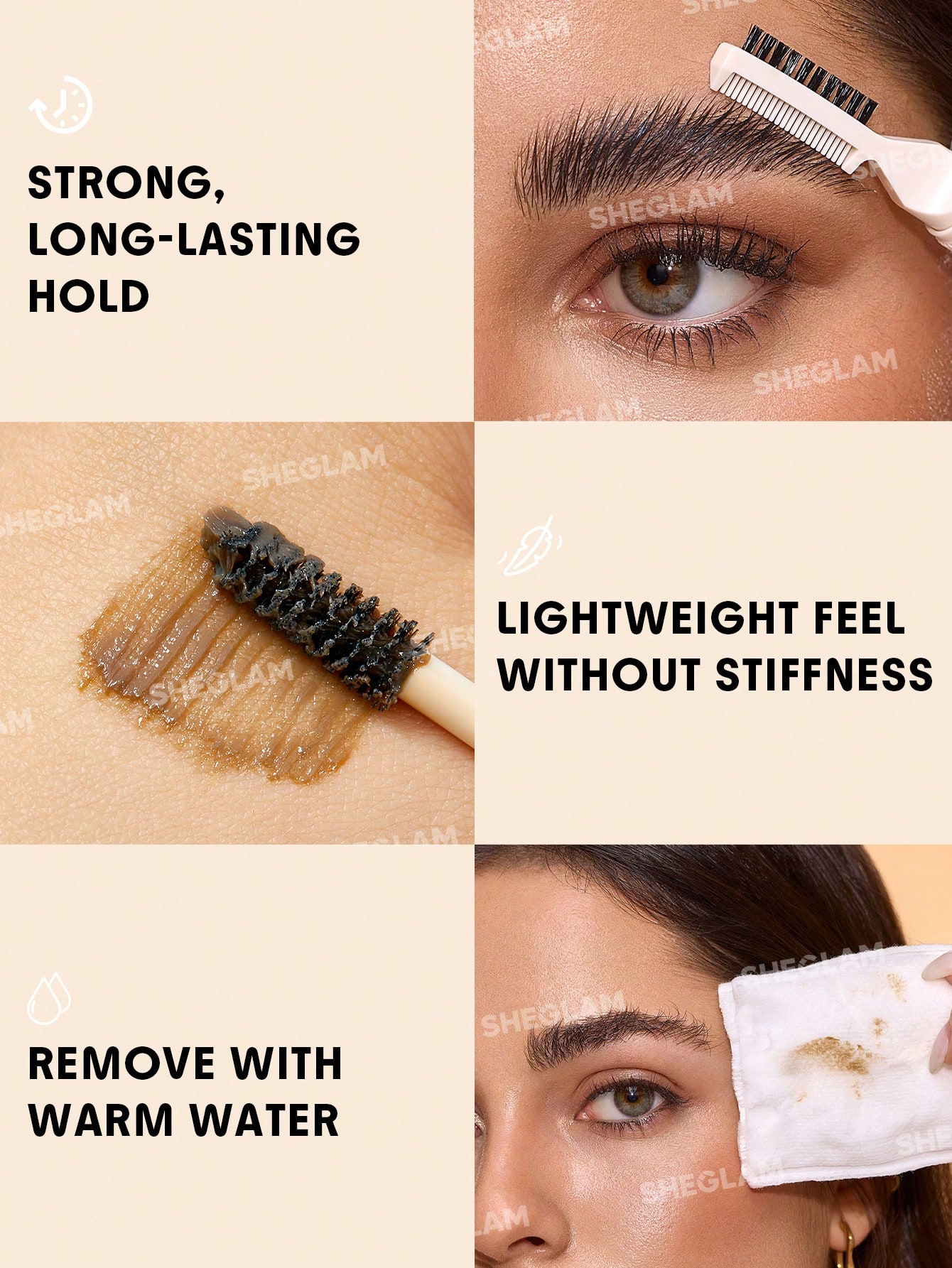 SHEGLAM Save It Laminating Brow Gel Long-Lasting Waterproof Brow Setter Perfect Eyebrow ...